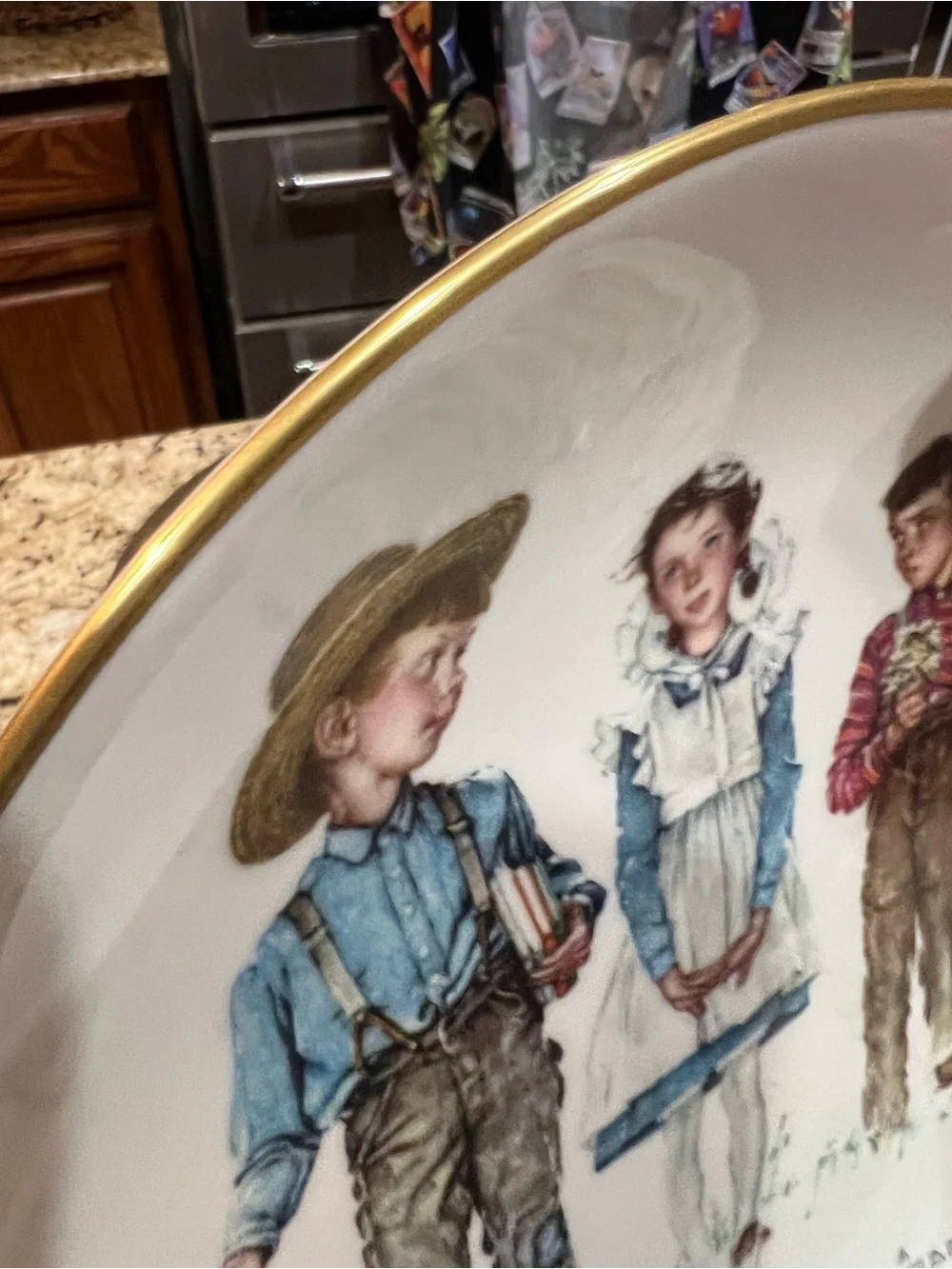 Art | Norman Rockwell Gorham Fine China Collector Plate Spring Young ...